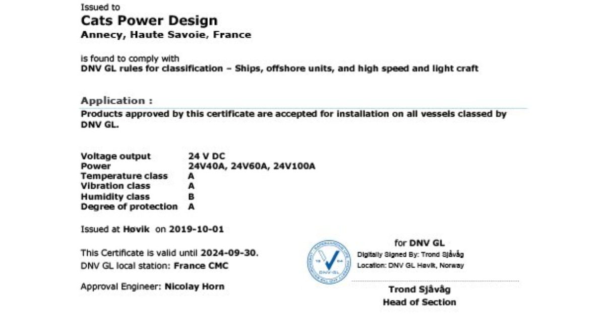 Dolphin’s DNVGL Maritime Certification renewed until 2024